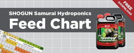 SHOGUN Samurai Hydroponics Feed Chart | GroWell