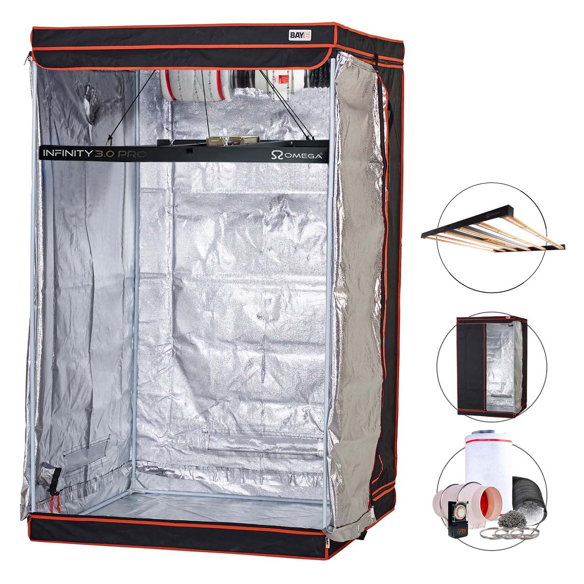 Omega Infinity Pro 3.0 600W LED 1.2m x 1.2m Complete Kit | BAY6 ...