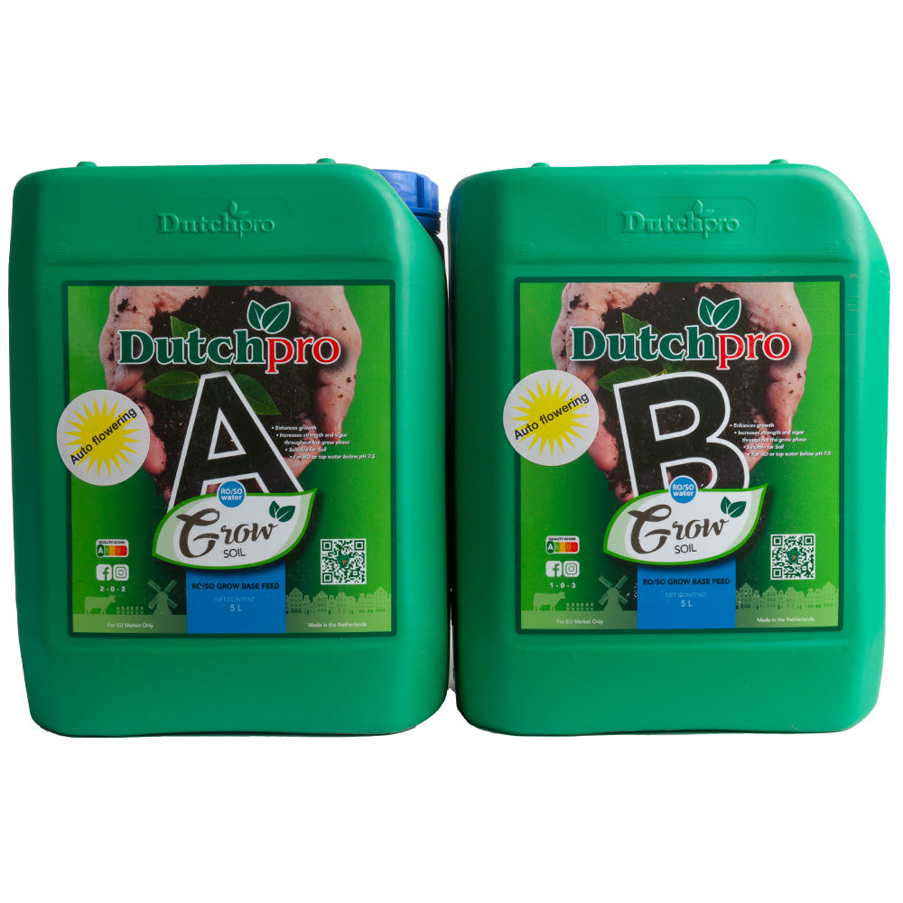 Dutch Pro Autoflower Grow - Soil A&B Soft Water | 5 Litre | GroWell